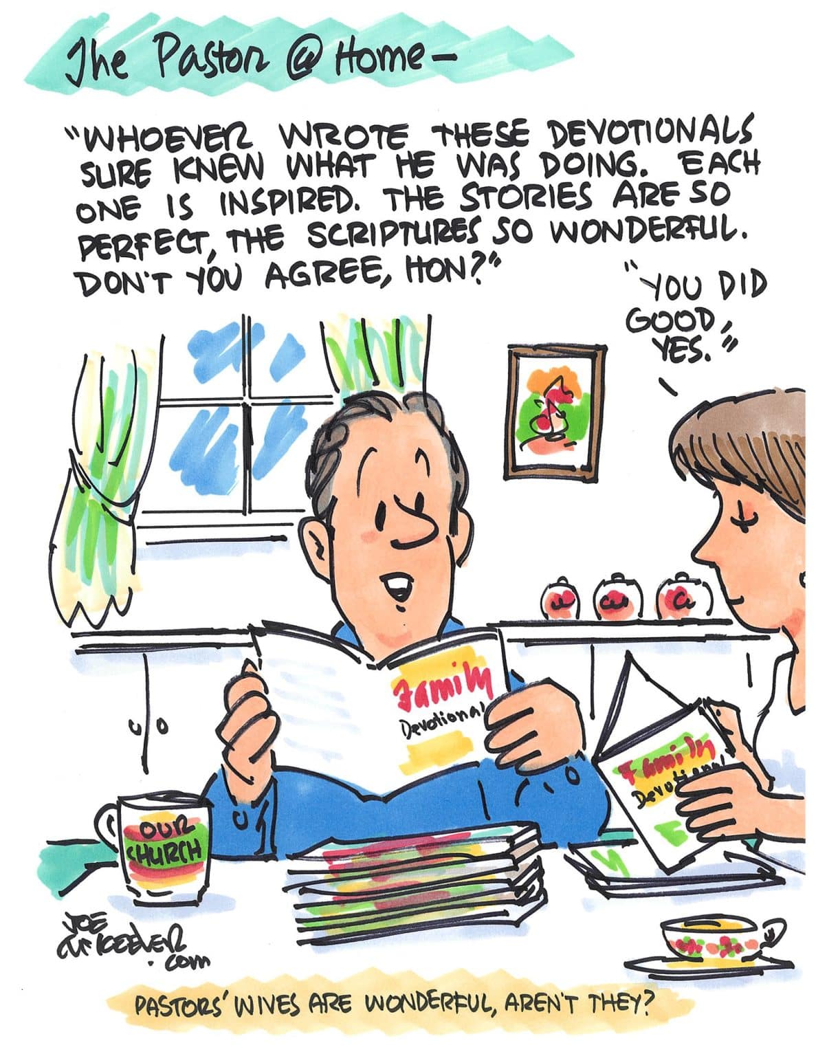 Devotional talk (Cartoon: Joe McKeever) - Baptist Message